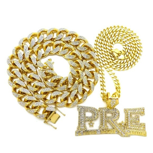 Accessories | Hip Hop Iced Young Dolph Pre Necklace 18 Full I | Poshmark